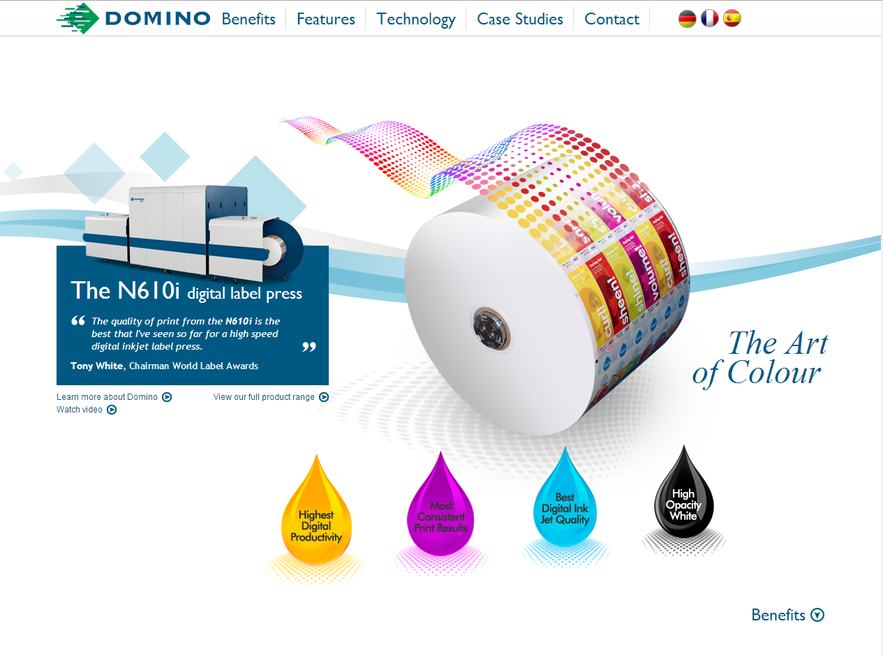 Domino N610i Digital Label Press, High-Productivity Digital Printing ...