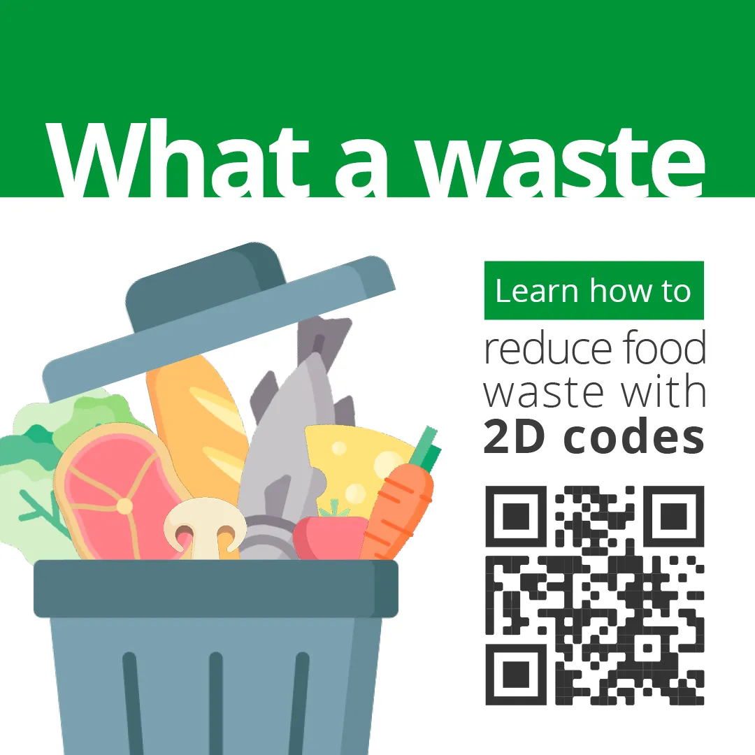 How to reduce food waste in retail with 2D codes | Domino Printing UK