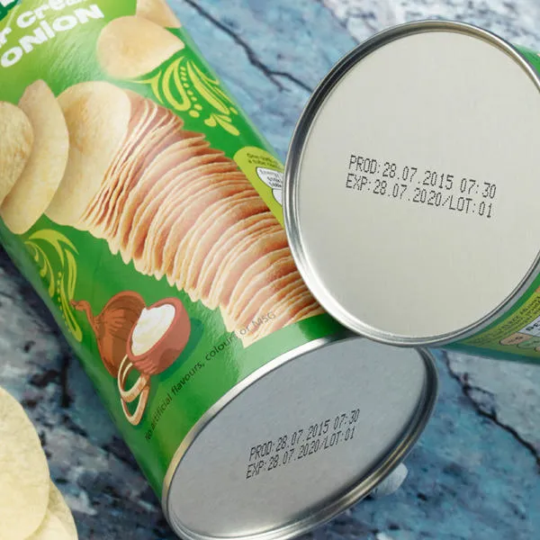 Snack tins and cans - Food | Domino Printing