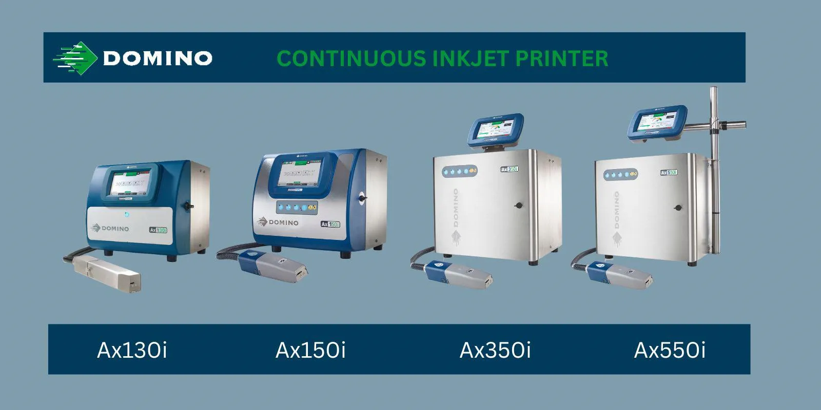 Domino | Ax-Series | High Speed Continuous Inkjet (CIJ) Printer ...